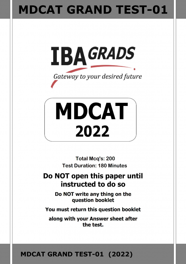 MDCAT Downloads – IBAGRADS